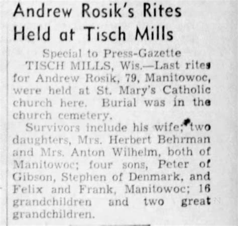 Andreas Steven “andrew” Rosik 1866 1945 Homenaje De Find A Grave