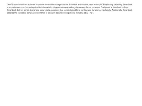 Smartlock High Availability And Data Protection With Dell Powerscale Scale Out Nas Dell