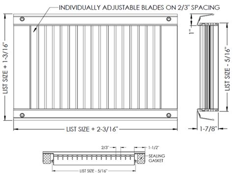 Hvacquick Dayus Dausv Single Deflection Spiral Grilles