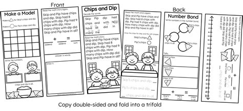 Decodable Math Word Problems Trifolds For Cvc And Cvce Tunstalls