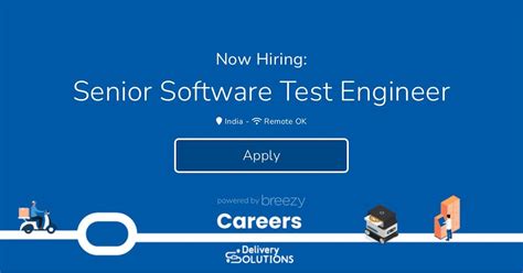 Senior Software Test Engineer At Delivery Solutions