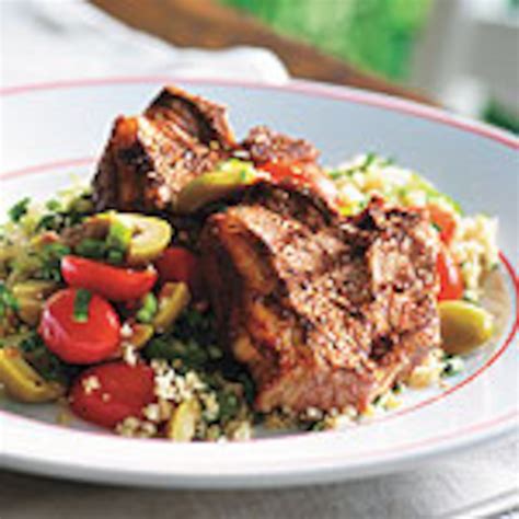 Moroccan Style Lamb Chops With Tomato Olive Salsa Canadian Living