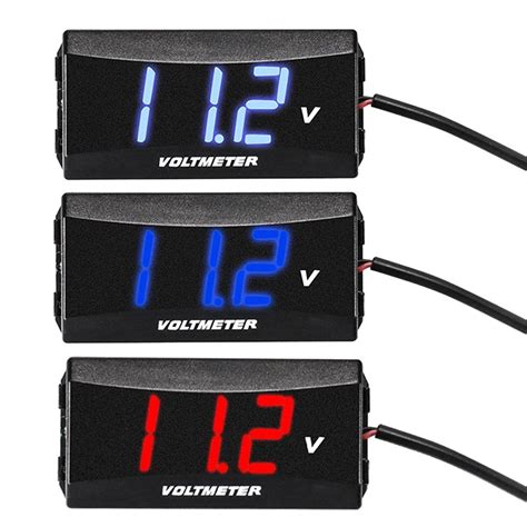 Digital Voltage Meter Multipurpose 12v Battery Meter Car Battery Tester