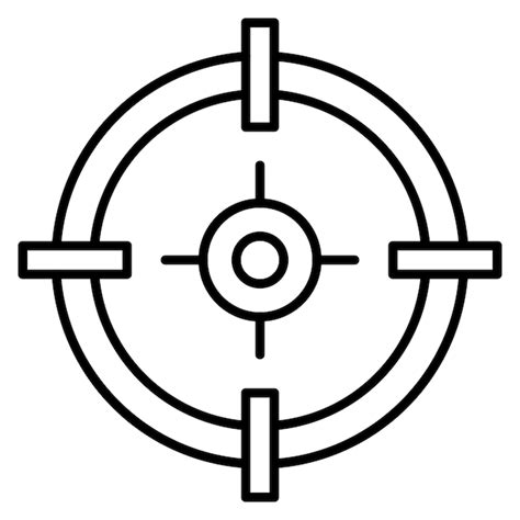 Premium Vector Shoot Target Vector Illustration Style