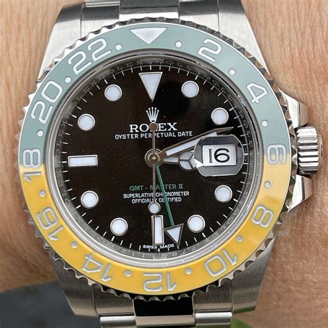 Ceramic Bezel Rolex Gmt Master Ii 116710 40mm Superior Green And