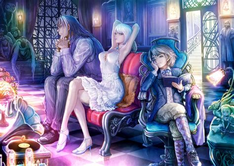Shirogane Katou Narumi Saiga Masaru Columbine Arlequino And 1 More