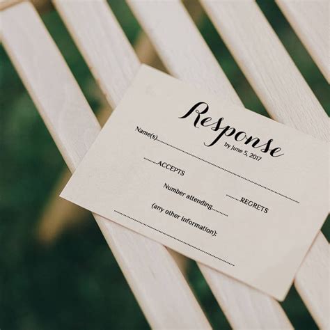 Rsvp Printable Template