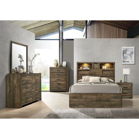 Bailey 76574 Bailey Drift Music 4 Pc Queen Bedroom Set 7 Day