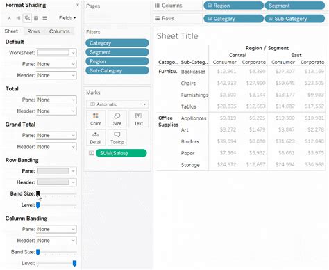 Tableau Formatting Series How To Use Shading And Backgrounds Playfair Data