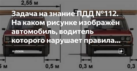 Задача на знание ПДД №112 На каком рисунке изображён автомобиль водитель которого нарушает