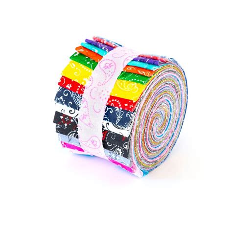 2 5 Inch Western Paisley Jelly Roll 100 Cotton Fabric Quilting Strips