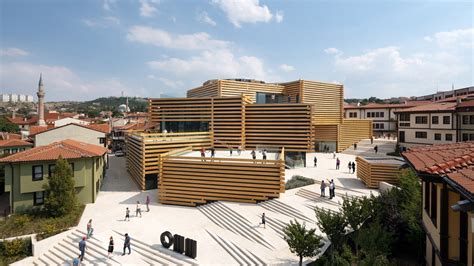 Kengo Kumas Stacked Timber Odunpazari Modern Museum Opens