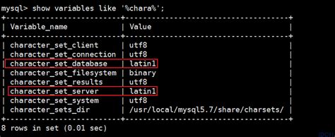 mysql字符集设置的方法详解 终端的字符集 mysql idc91站长网