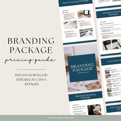 Branding Package Guide Template Services And Pricing Guide Template