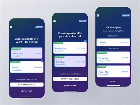 Membership Plan Mobile App Ui By Ui Ants On Dribbble
