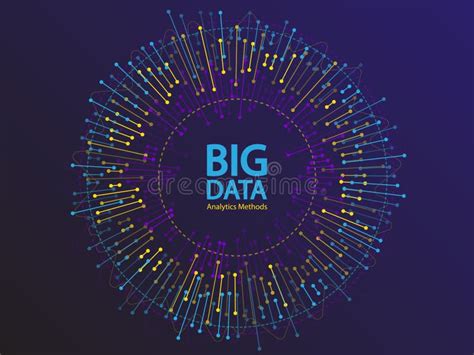 Big Data Visualization Concept Vector Design Stock Vector Illustration Of Method Round