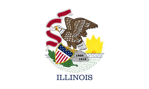 Illinois State Flag Meaning Seal And History State Flags Explained