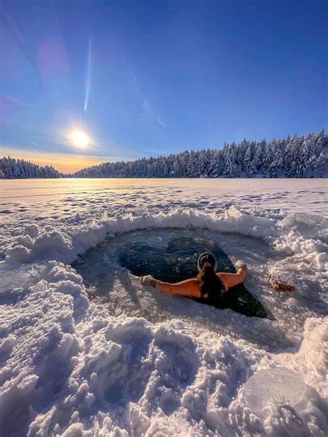 Bader På Langevannet året Rundt Og Blir Gjerne Flere Det Gjør Noe Med Hele Deg Reavisa