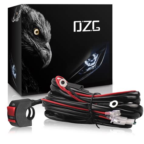 Motorcycle Led Light Wiring Harness Kit 12v 2 Leads 30a