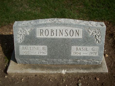 Basil G Robinson 1904 1972 Find A Grave Memorial