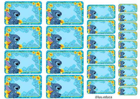 Etiquetas Stitch Luu Educa Hotmart