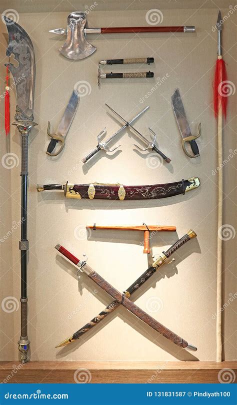 Chinese Martial Arts Weapons On Display At Madame Tussauds In Hong Kong