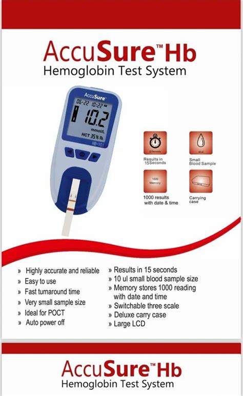 Manual Accusure Hemoglobin Meter At ₹ 1850 Piece In Surat Id 2854442791148