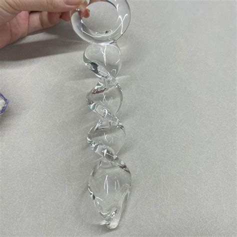 Clear Glass Sex Toy For Women Anal Butt Plug Dildo G Spot Massager