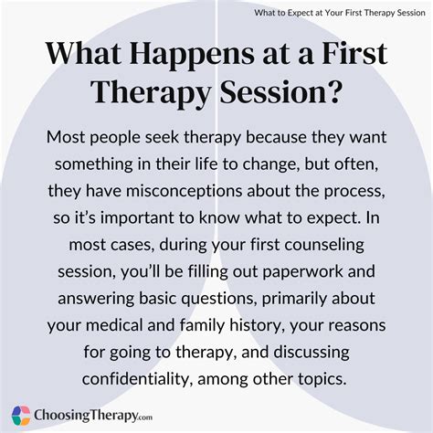 What To Expect At Your First Therapy Session