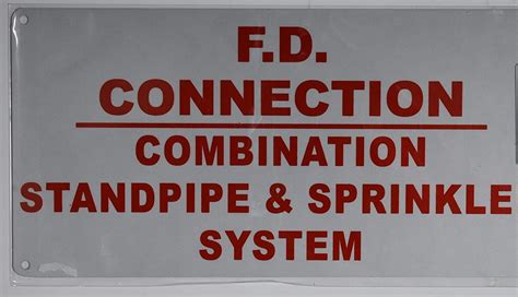 Fdc Auto Sprinkler And Wet Standpipe Sign