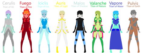 Seven Deadly Sins Oc The Eight Elementals By Rolandwhittingham On
