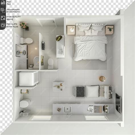 Premium Psd House Model 3d Render Isolated