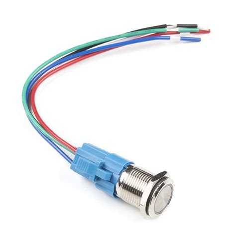 Sparkfun Metal Pushbutton Latching 16mm Green Opencircuit