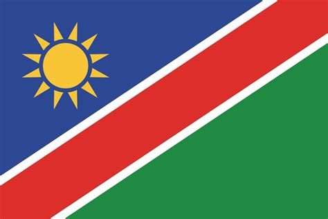Flag Of Namibia Design 16093731 Vector Art At Vecteezy