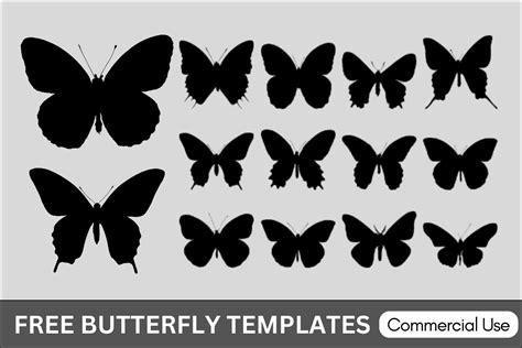 Printable Stencils Butterfly Outline