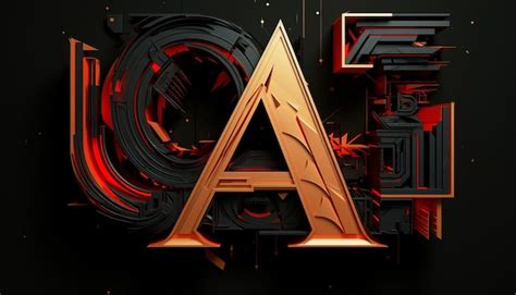 Premium Photo Abstract Letter Bold