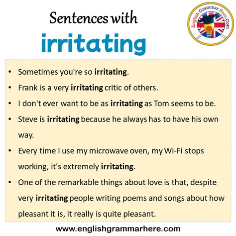 Sentences With Irritating Irritating In A Sentence In English