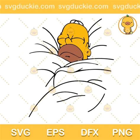 Homer Simpson Sleeping Lazy Svg The Simpson Svg Homer Simpson Homer