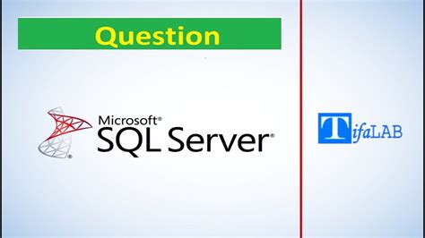 Test Sqlserver Arabic Question 8 Youtube Test Sqlserver Arabic Question 8 Youtube