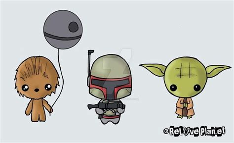 How To Draw Cute Cartoon Star Wars Characters