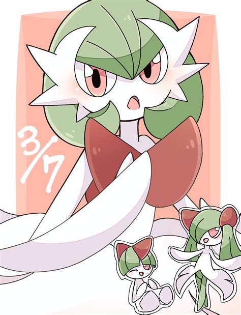 Gardevoir Kirlia Mega Gardevoir And Ralts Pokemon Drawn By Suzu