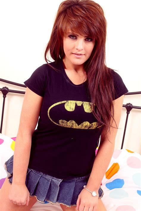 Busty Robyn In A Batman Shirt And Very Short Skirt 28 Photos