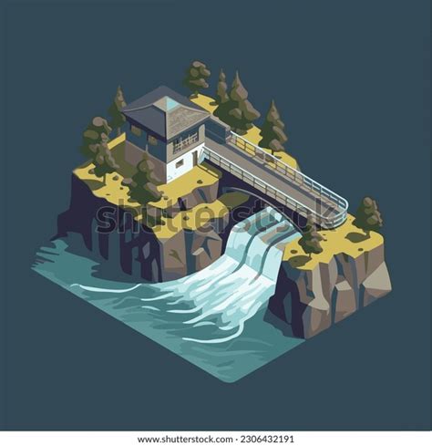 Unique Awesome Japanese Dams Vector File Stock Vector Royalty Free