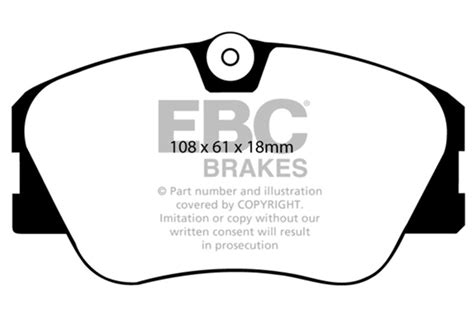 Ebc 86 93 Mercedes Benz 190190e 23 16v Ultimax2 Front Brake Pads