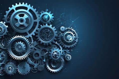 Premium Ai Image Innovation Computer Data Cogs Technology Banner