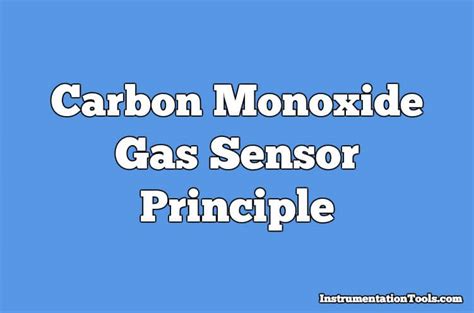Carbon Monoxide Gas Sensor Principle Inst Tools