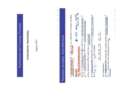 Lect 06 Of Stochastic Process Pellerey Preliminaries And Counting