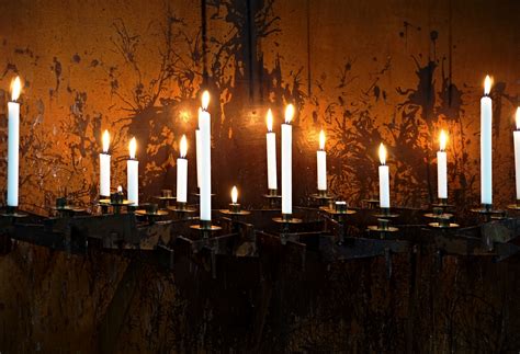 Dark Room With Candlelight