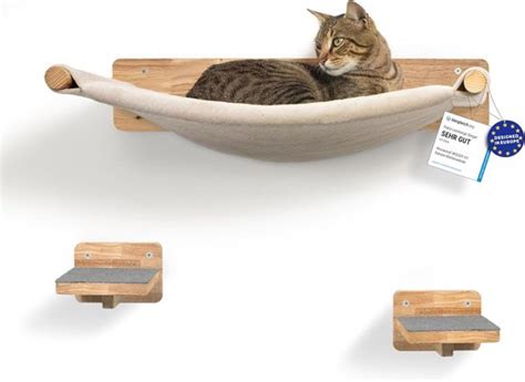 Woowood® Klimwand Voor Katten Kattenladder Set Van 3 Kattenladder