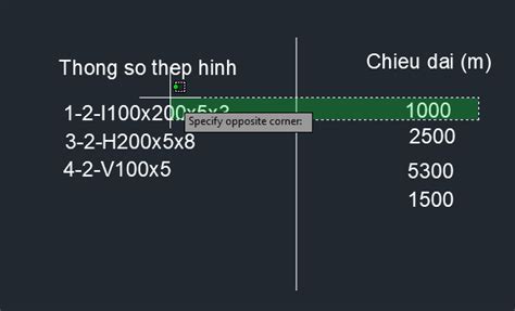 Lisp Thống Kê Thép Hình Trong Cad Tải Miễn Phí Link Siêu Tốc